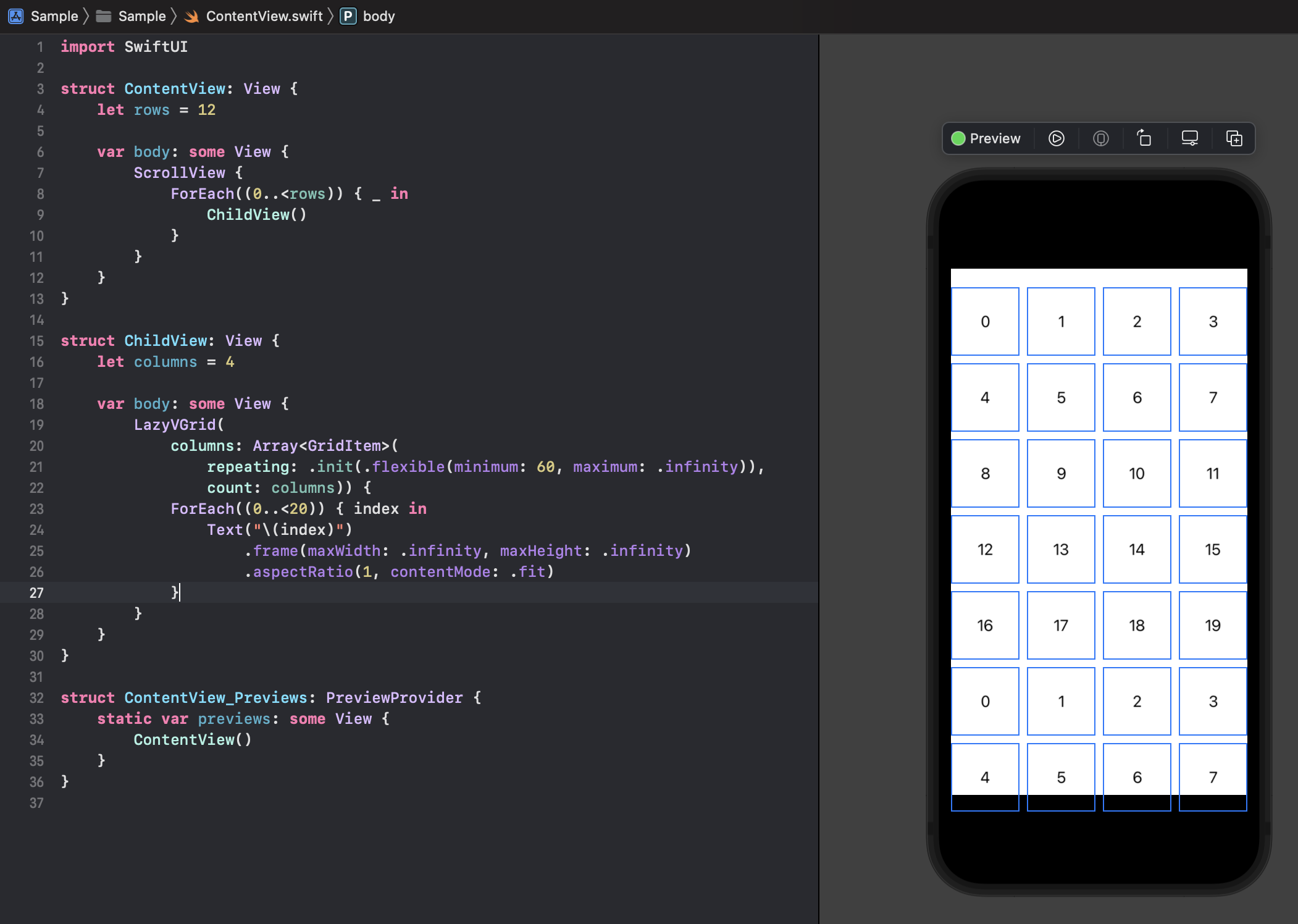 SwiftUI で 親 View に ScrollView、子 View に GeometryReader の構造にしたら、高さのレイアウトがおかしくなった #Swift - Qiita