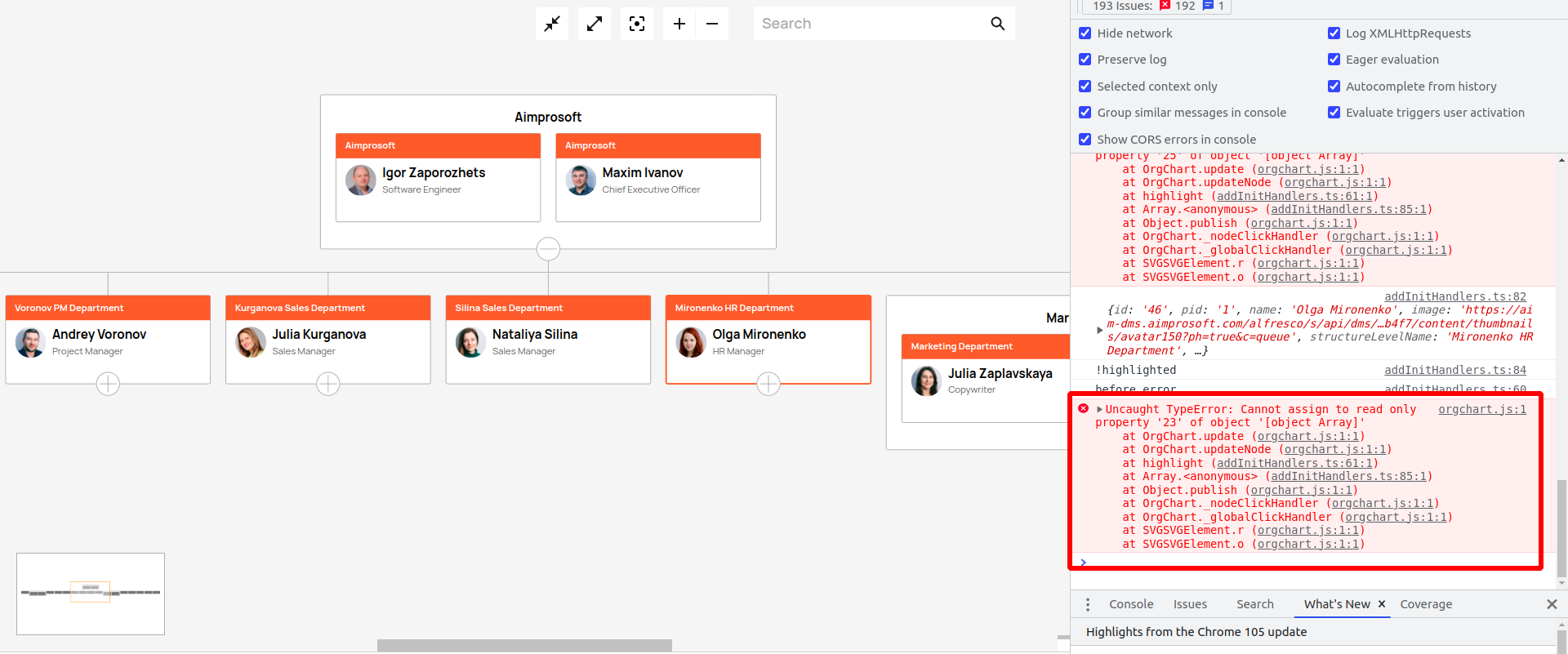 Highlighted path to the node with focus · Issue #696 · BALKANGraph/OrgChartJS · GitHub
