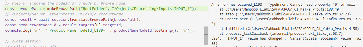 Step 6 Finding The Nodeid Of A Node By Browse Name · Issue 665 · Node Opcuanode Opcua · Github 