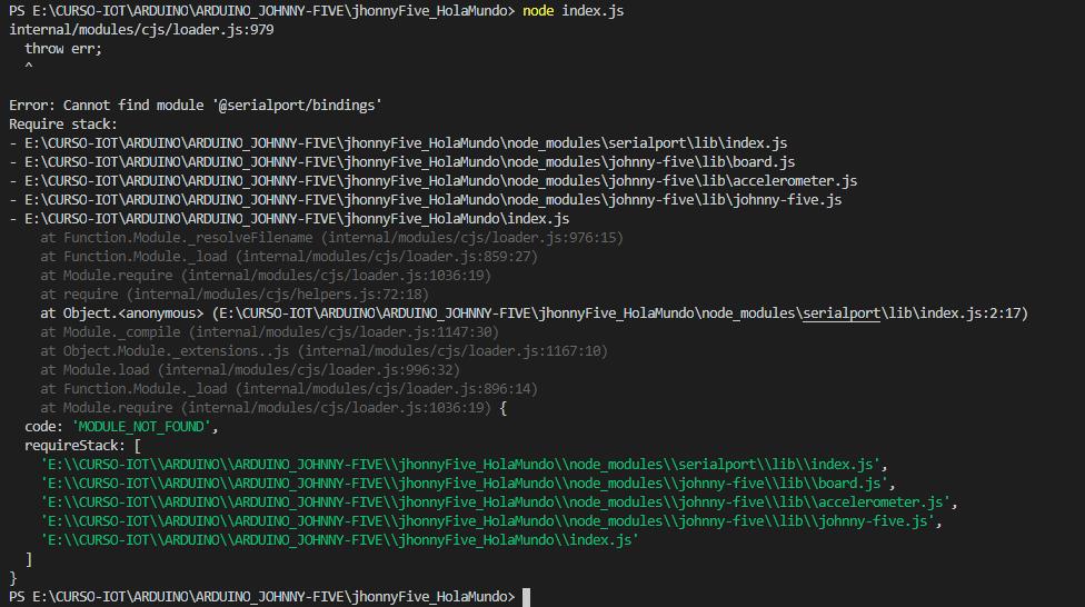 no funciona johnny-five · Issue #1684 · rwaldron/johnny-five · GitHub