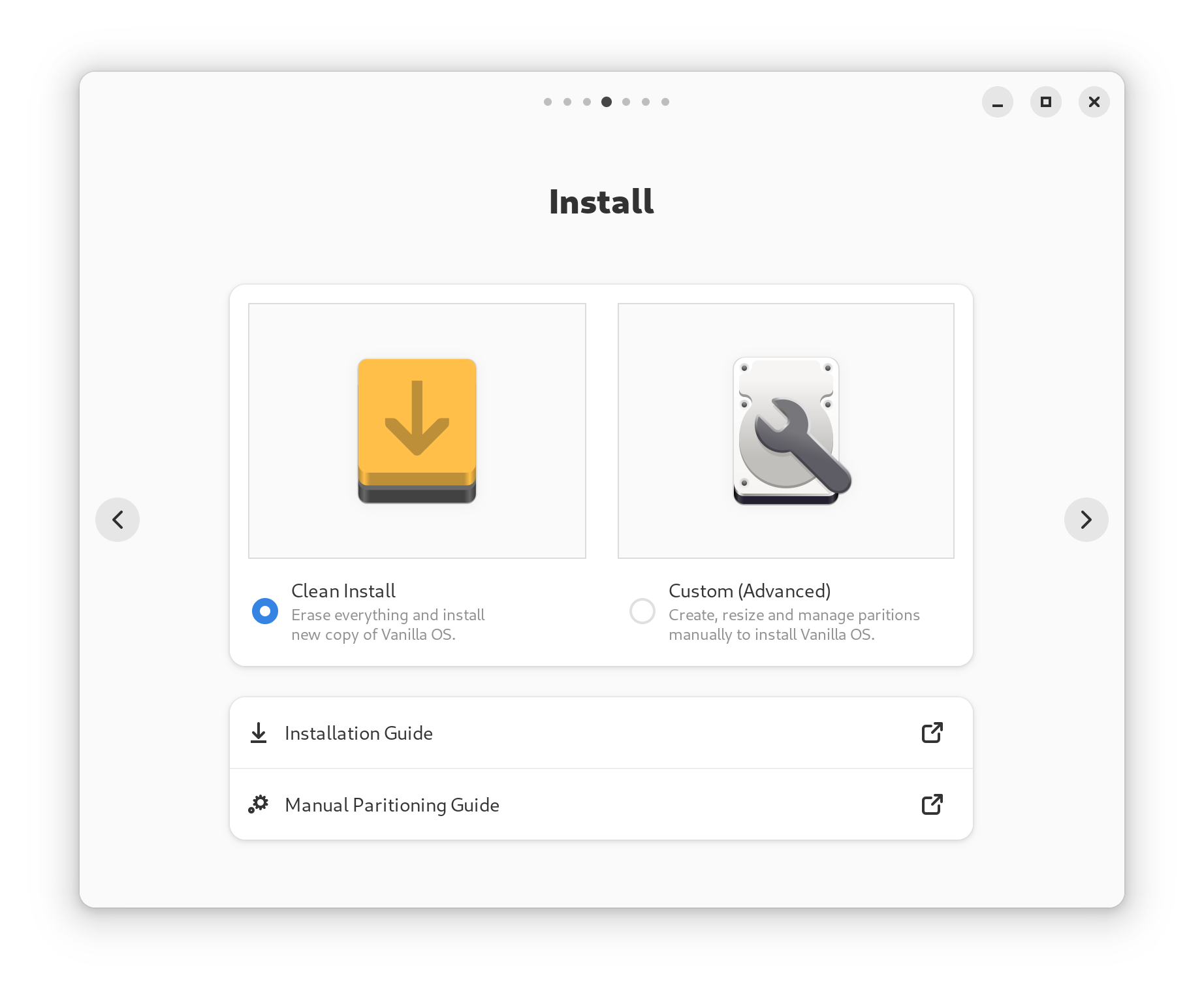 vanilla installer · Issue #2 · Vanilla-OS/mockups · GitHub