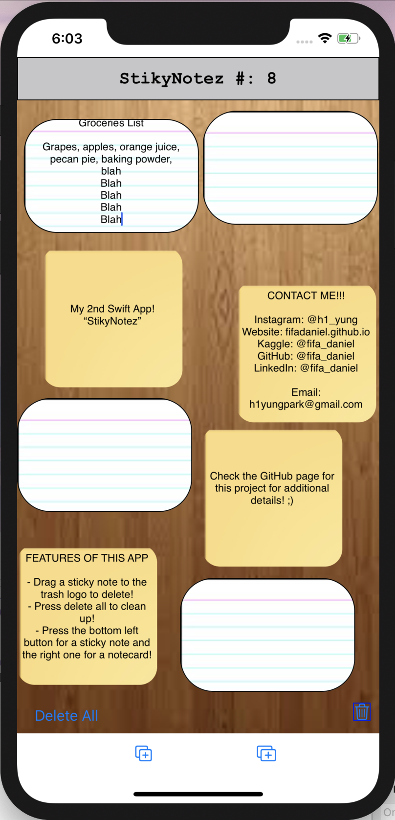 GitHub - h1yung/StikyNotez: Swift 5 iOS App: Conveniently create ...