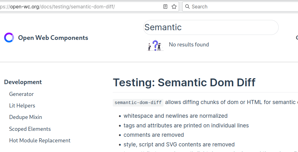 Open WC Website: Search Broken · Issue #2489 · open-wc/open-wc · GitHub