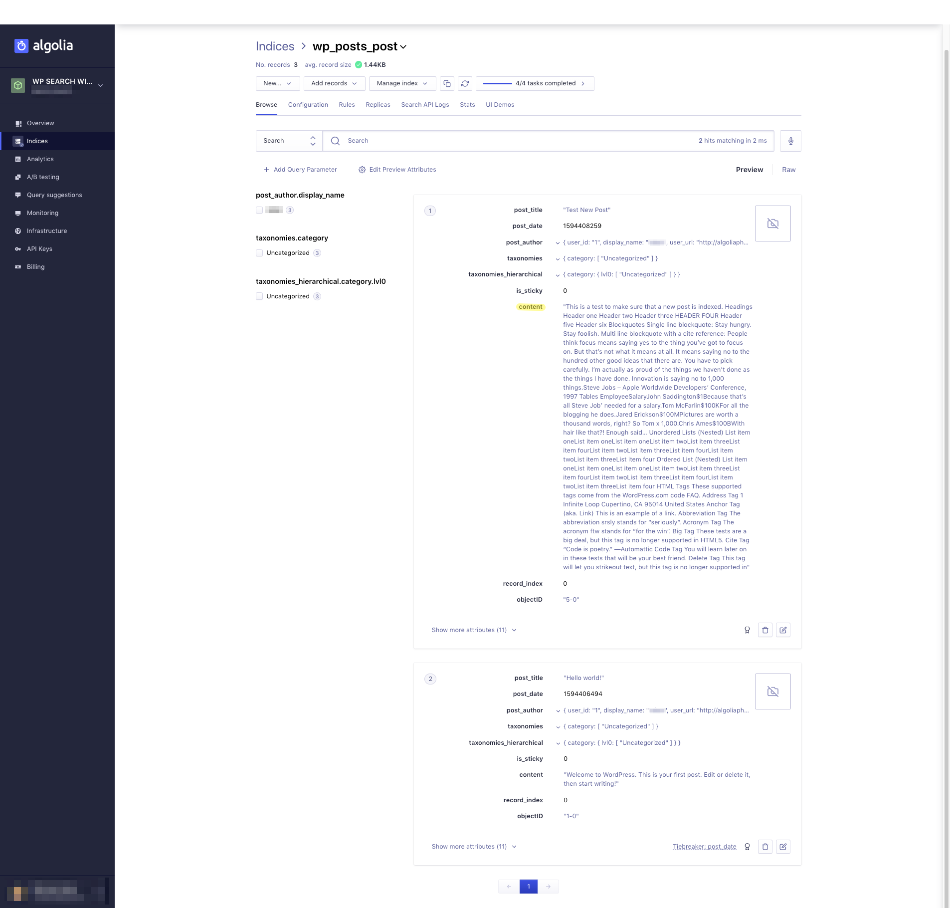 Reports of post content not being indexed · Issue #76 · WebDevStudios/wp-search-with-algolia ...