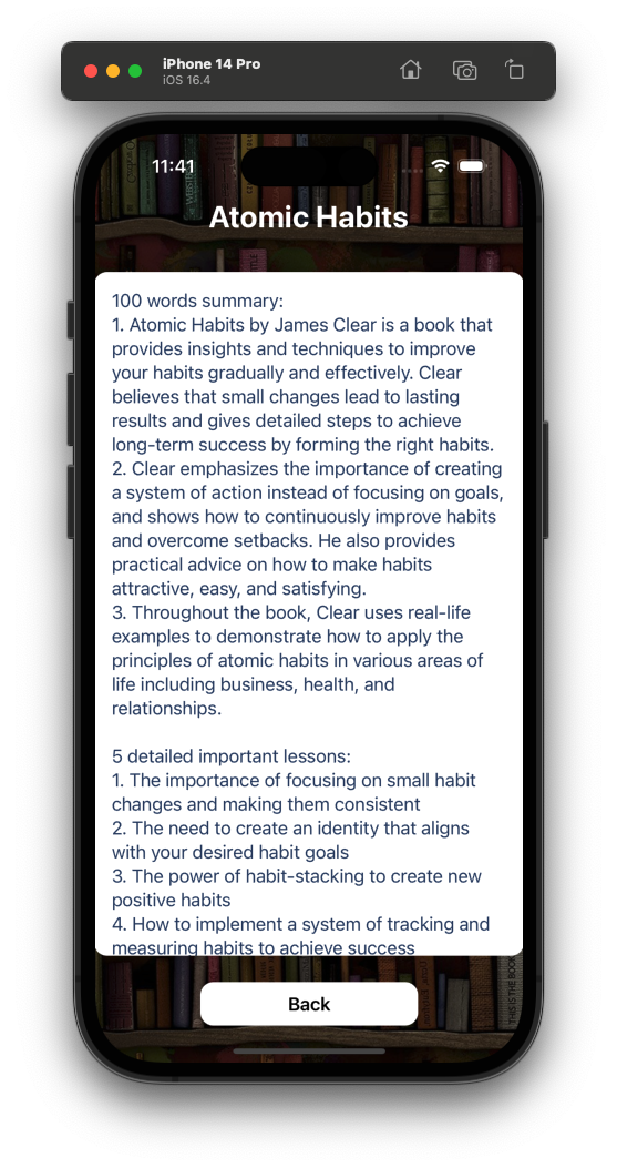 GitHub - jengyang7/BookSum.ai: An SwiftUI app powered by OpenAI API to summarize any book that ...