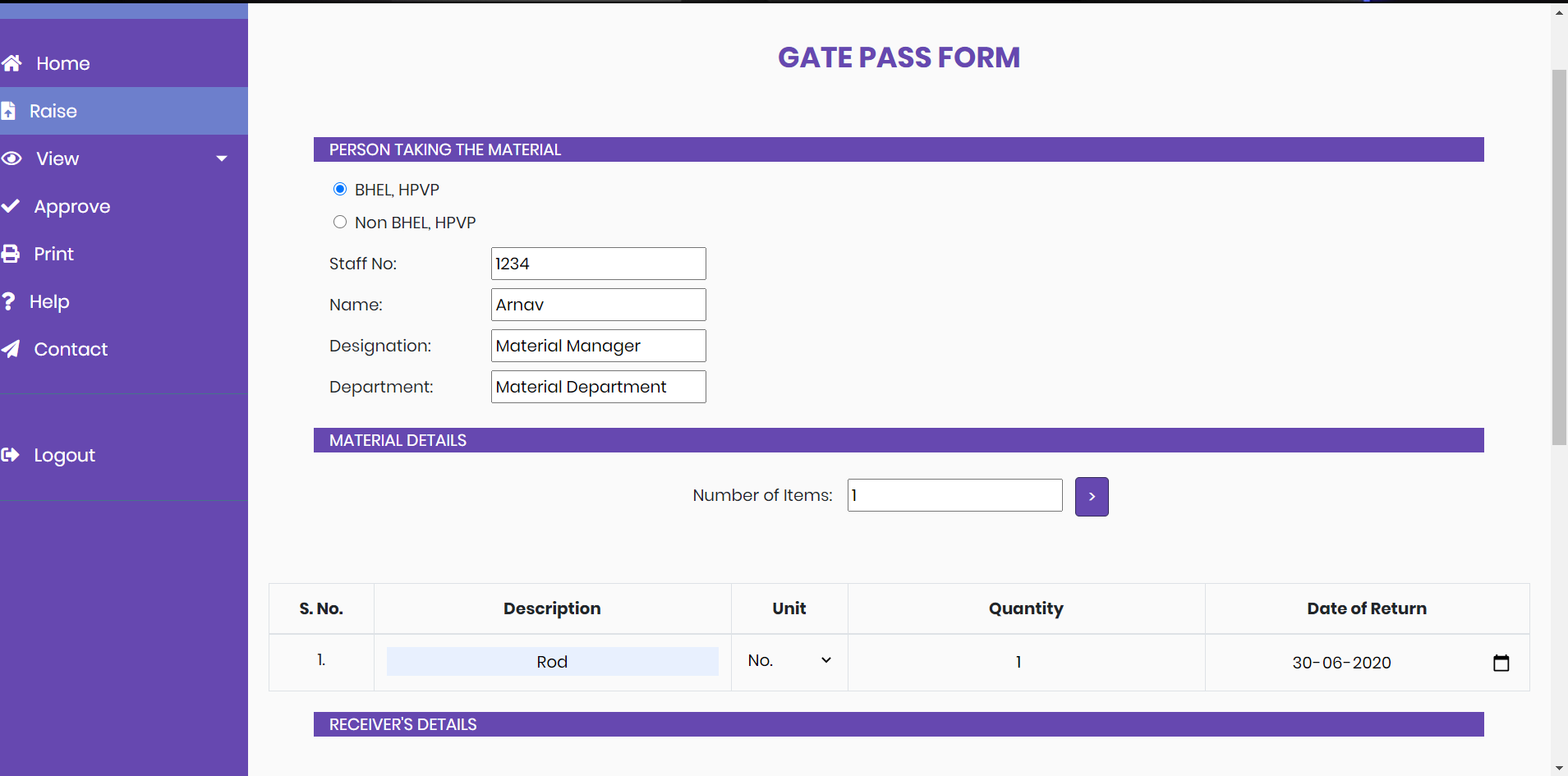 GitHub - NamanAgarwal016/BHEL-Material-Gate-Pass-System: A web ...