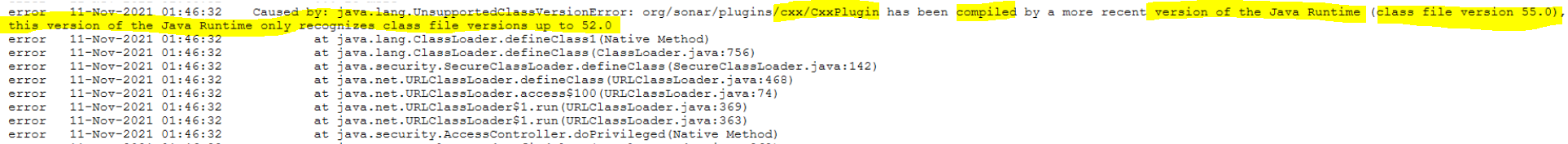 Analysis of Maven project failed due to Sonar-cxx plugin Java error · Issue #2285 ...