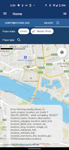 Nearby tab shows no locations, gives SQL error · Issue #4141 · commons-app/apps-android-commons ...
