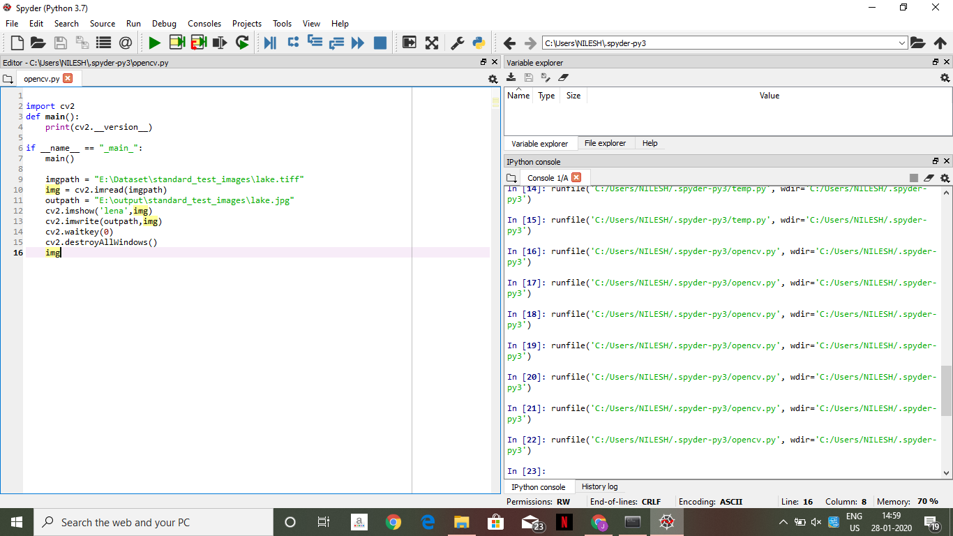 no output · Issue #11418 · spyder-ide/spyder · GitHub