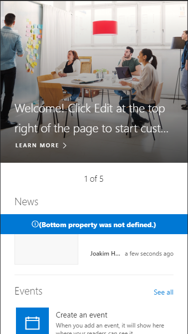 Extension - Application Customizer footer not rendered correctly on mobile · Issue #4163 ...