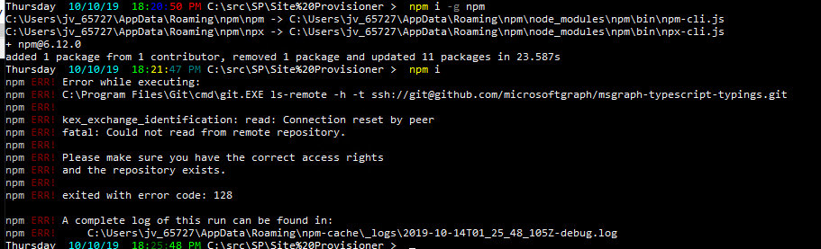 [BUG] npm install @microsoft/mgt is not working. · Issue #174 ...