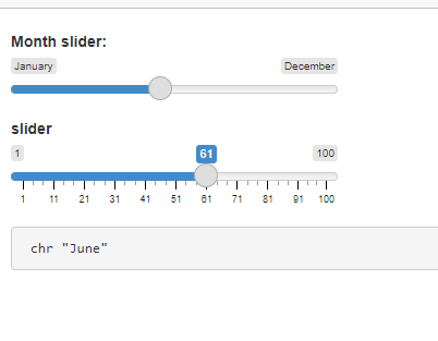 Feature Request: Allow hiding value label for sliderTextInput() while moving the thumb · Issue ...