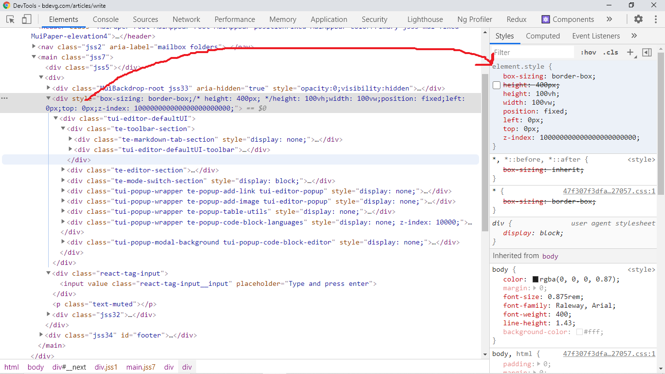 Make this editor full screen. · Issue #1284 · nhn/tui.editor · GitHub