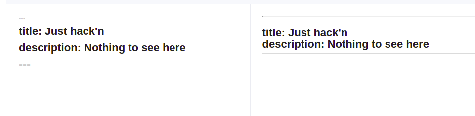 Not able to keep front-matter tag inside markdown · Issue #2304 · nhn ...