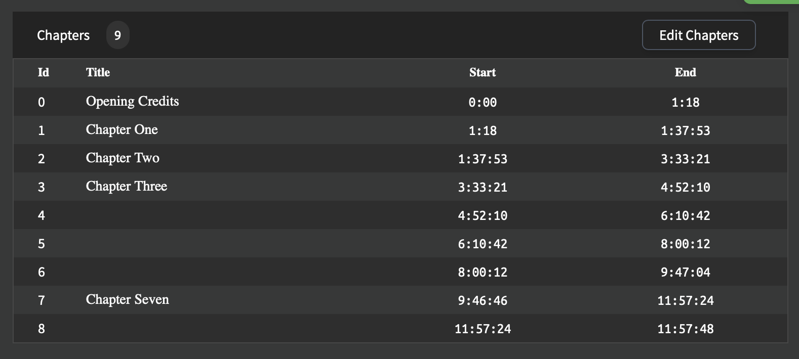 [Bug]: Chapter metadata write bug · Issue #1052 · advplyr/audiobookshelf · GitHub