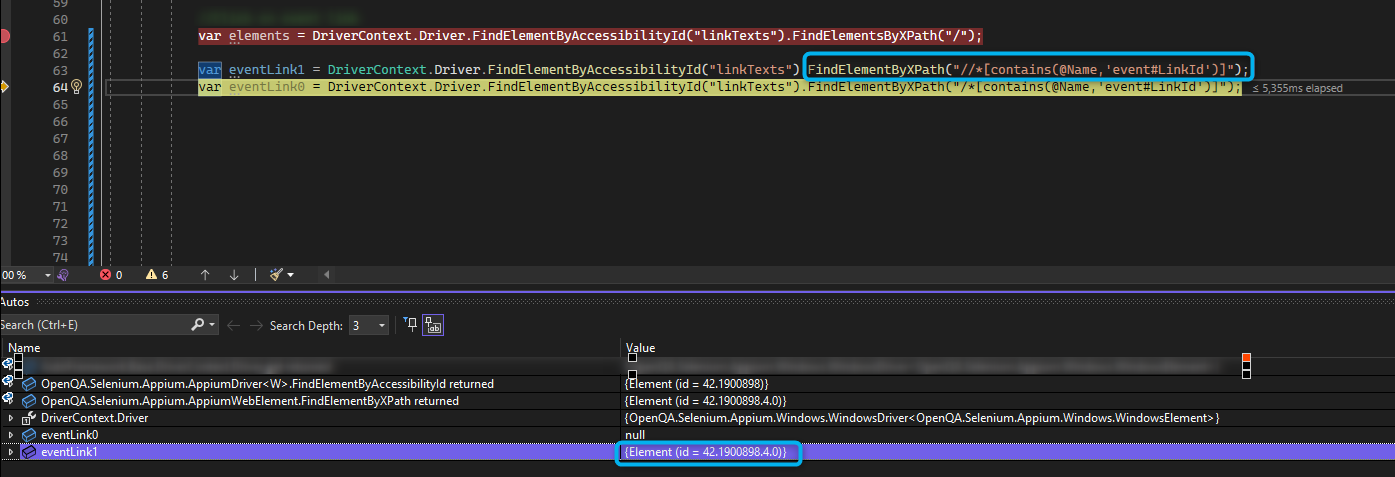 Driver found the element but could not click because of the "An element command failed because ...