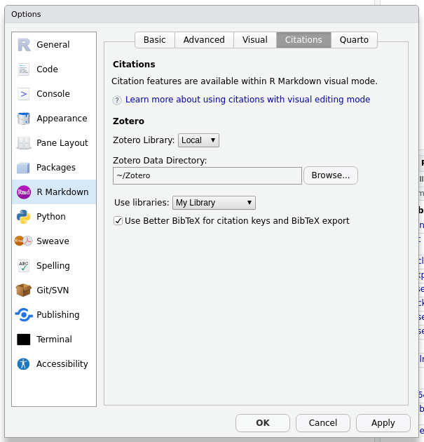 Error: File refs.bib not found in resource path - Visual editor puts ...