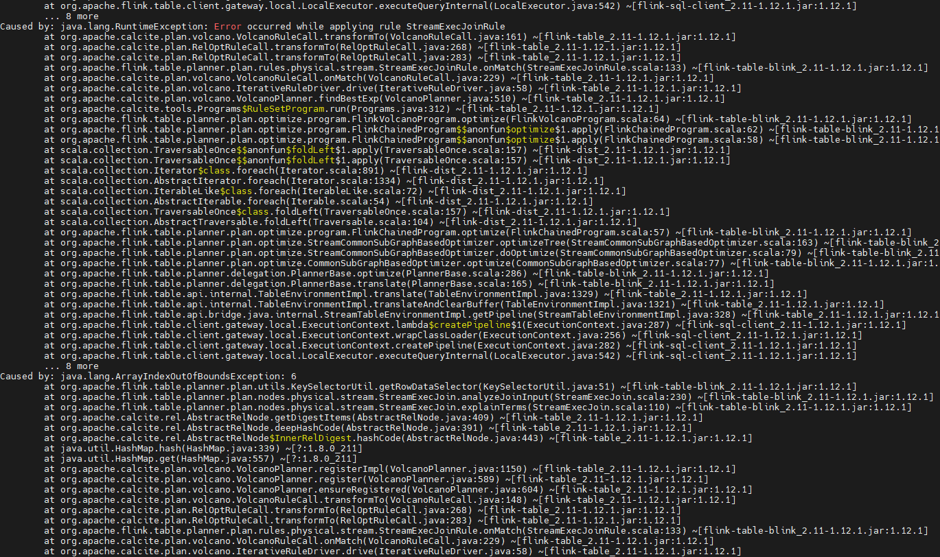 While I tring to select table1 join table2，if fields of table2 was choosed, error like "java ...