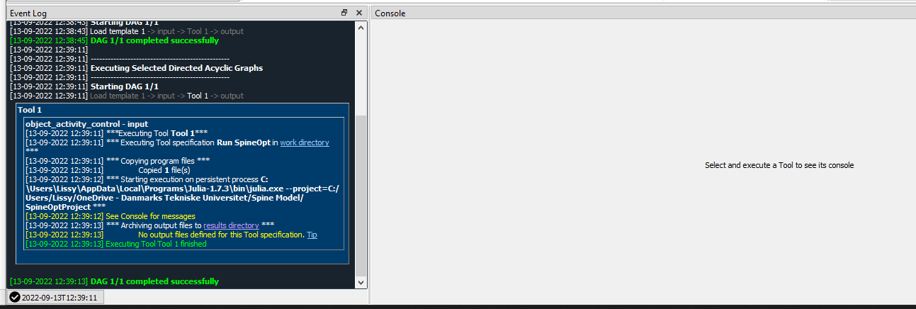 Cannot See Console When Executing Run Spineopt · Issue 1760 · Spine Toolsspine Toolbox · Github 4106