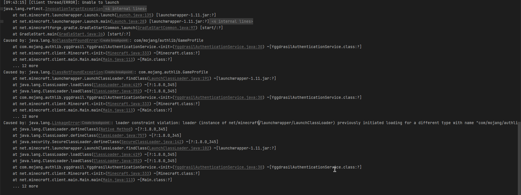 com.mojang.authlib.GameProfile.class not found/LinkageError when using bridge. · Issue #614 ...