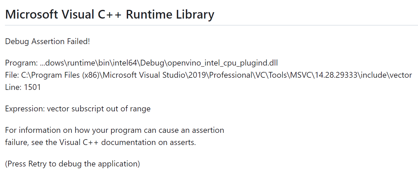 Cpu Inference Cpp An Exception Occurred When Loaded The Paddleocr 