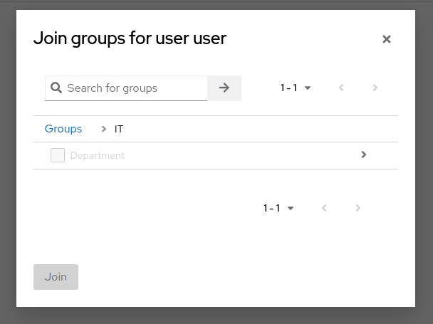 User administration: It is not possible to assign a user to a subgroup ...