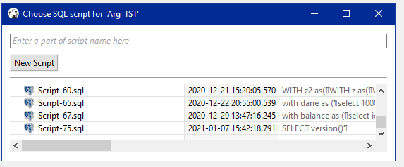 Sorting scripts by modification time while pressing F3 · Issue #11073 · dbeaver/dbeaver · GitHub