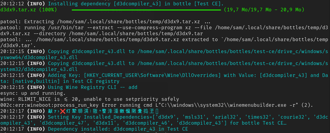[Bug]: wont install d3dx9, d3dcompiler_43, d3dcompiler_47 and maybe other Dependencies · Issue ...