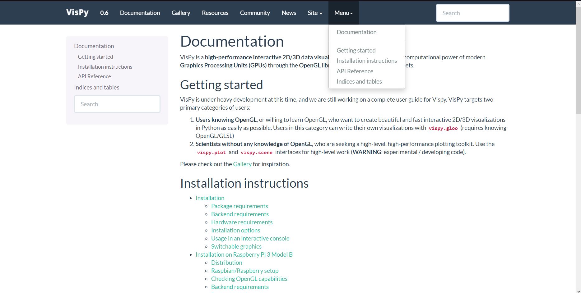 Fix CSS issues in custom sphinx theme · Issue #1906 · vispy/vispy · GitHub