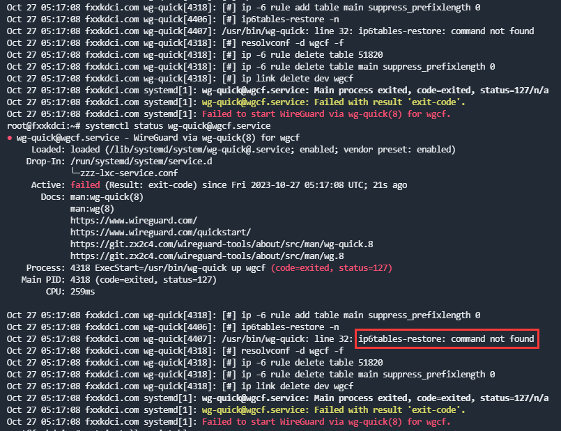 未安装iptables的环境不会自动安装，导致脚本运行结果失败 · Issue #115 · P3TERX/warp.sh · GitHub