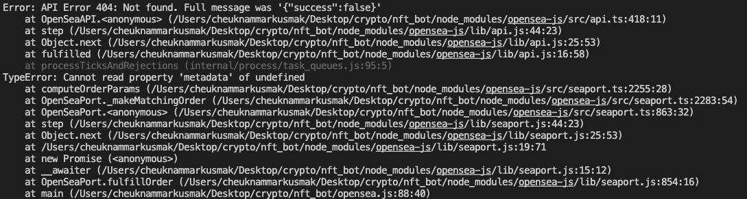 TypeError: Cannot read property 'metadata' of undefined · Issue #318 · ProjectOpenSea/opensea-js ...