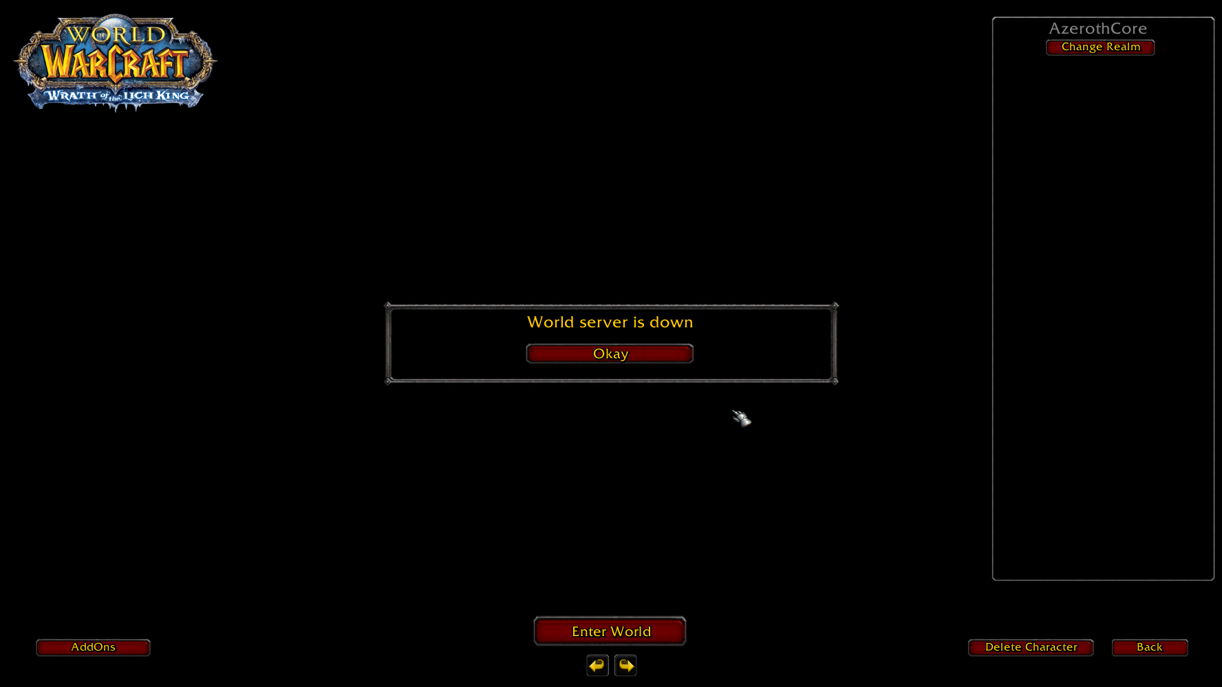 Worldserver Is Down · Issue #8983 · azerothcore/azerothcore-wotlk · GitHub