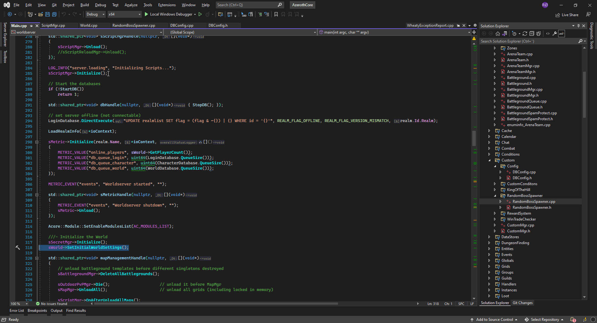 Configs are loaded after c++ scripts? Why? · Issue #10631 · azerothcore ...