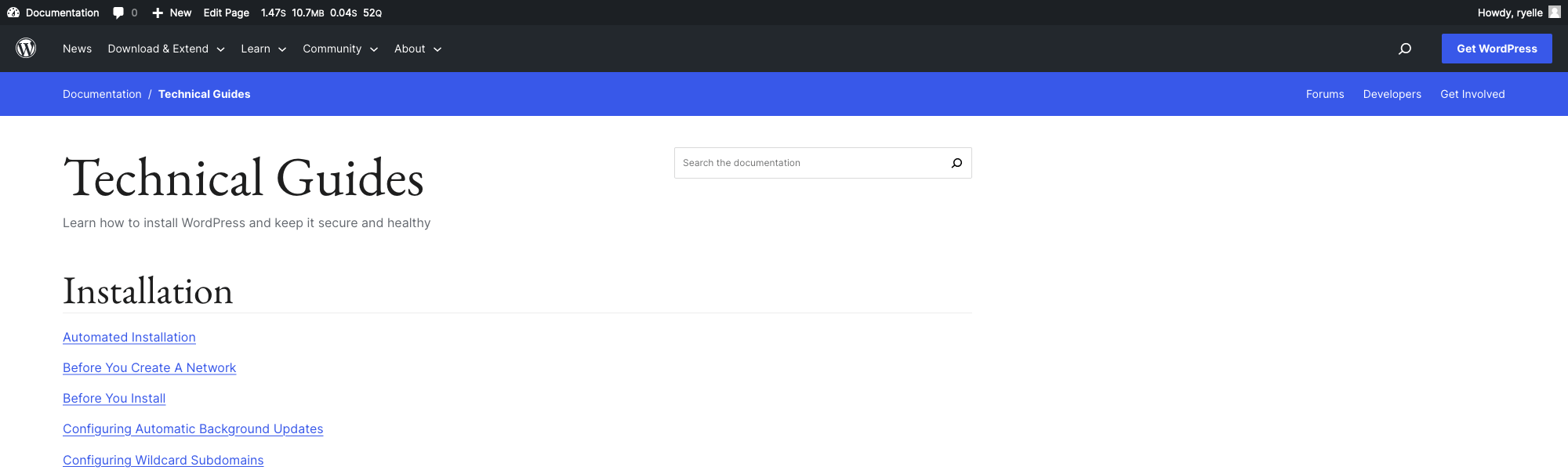 Determine page alignment on large screens · Issue #15 · WordPress/wporg-documentation-2022 · GitHub