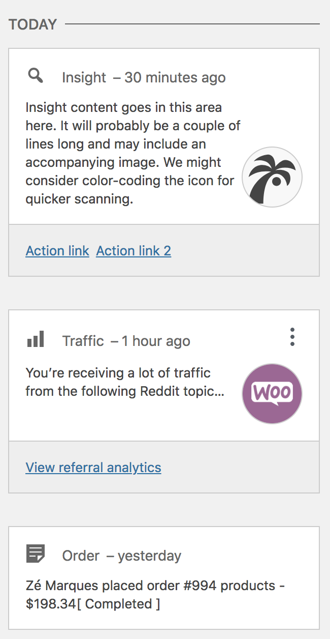 Update ActivityCard to match new designs · Issue #95 · woocommerce/woocommerce-admin · GitHub
