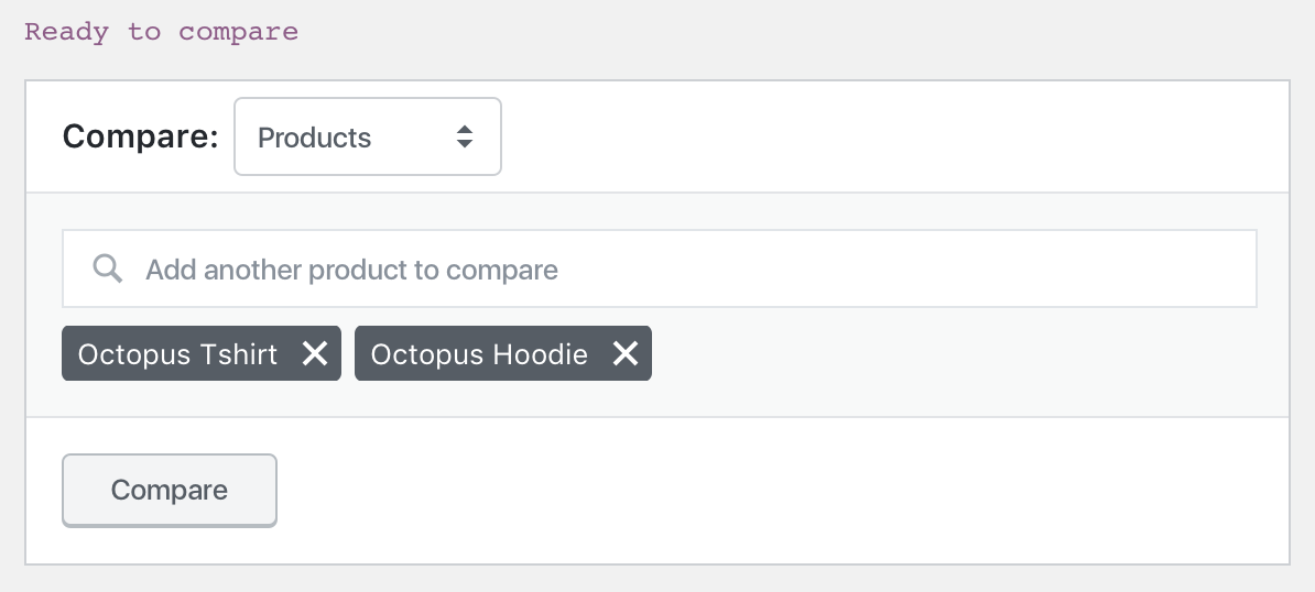 Component: Compare filter · Issue #364 · woocommerce/woocommerce-admin · GitHub