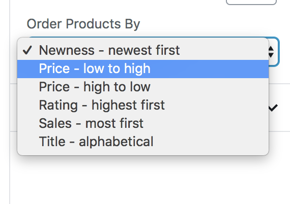 Allow ordering products by menu order · Issue #125 · woocommerce ...