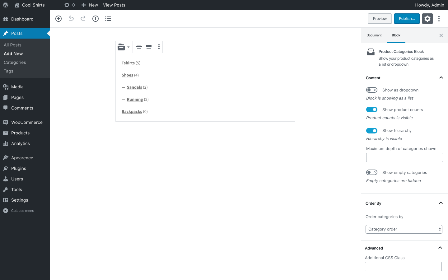 Product Categories block · Issue #212 · woocommerce/woocommerce-blocks · GitHub