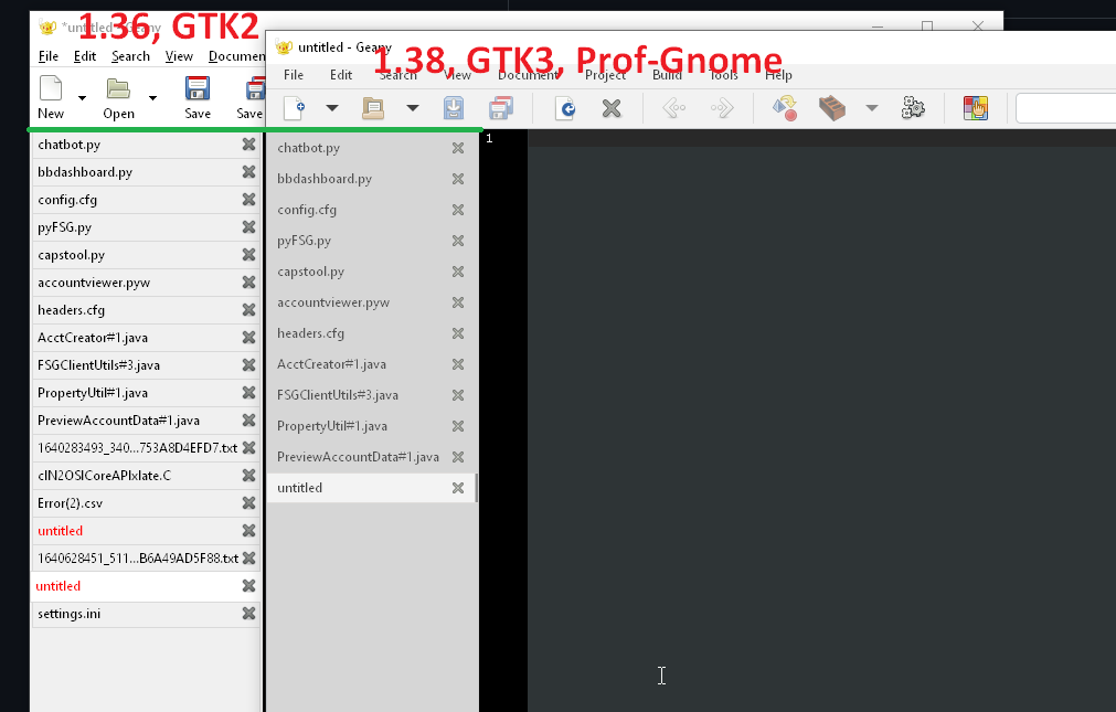 New UI on windows is bloated and scaled up · Issue #3063 · geany/geany · GitHub