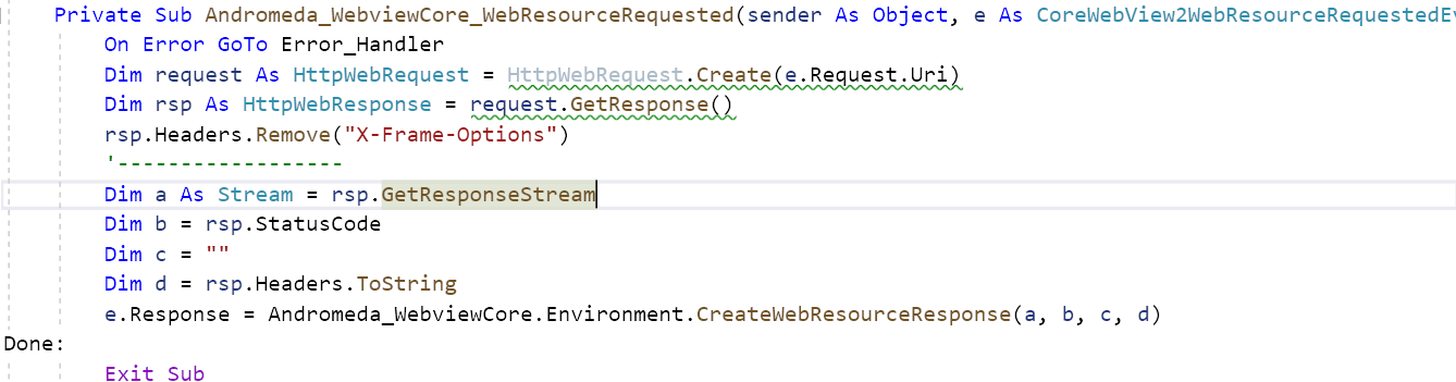 How to make WebView2 ignore X-Frame-Options: DENY header when showing an IFrame · Issue #1204 ...