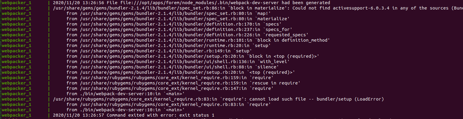 Inital Docker Container Setup Failing · Issue 11512 · Foremforem · Github