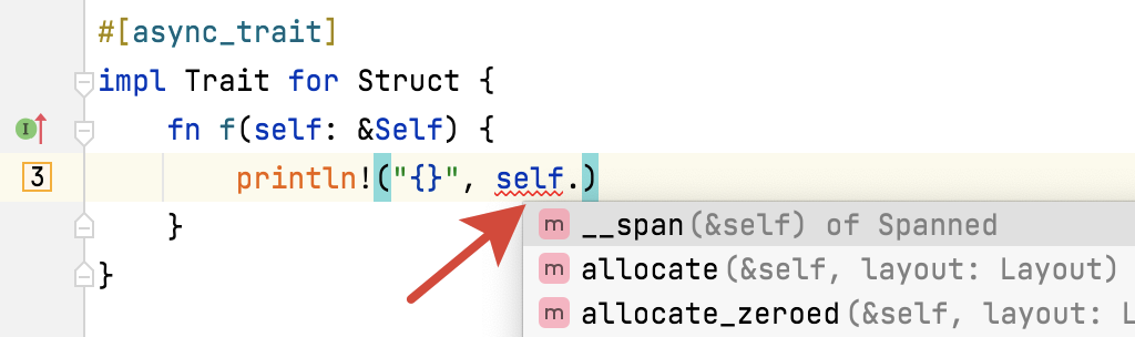 self suggestion doesn't work when use async_trait and explicit self: Self type · Issue #8093 ...