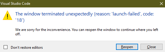 Can't launch code installed on network drive · Issue #172636 · microsoft/vscode · GitHub