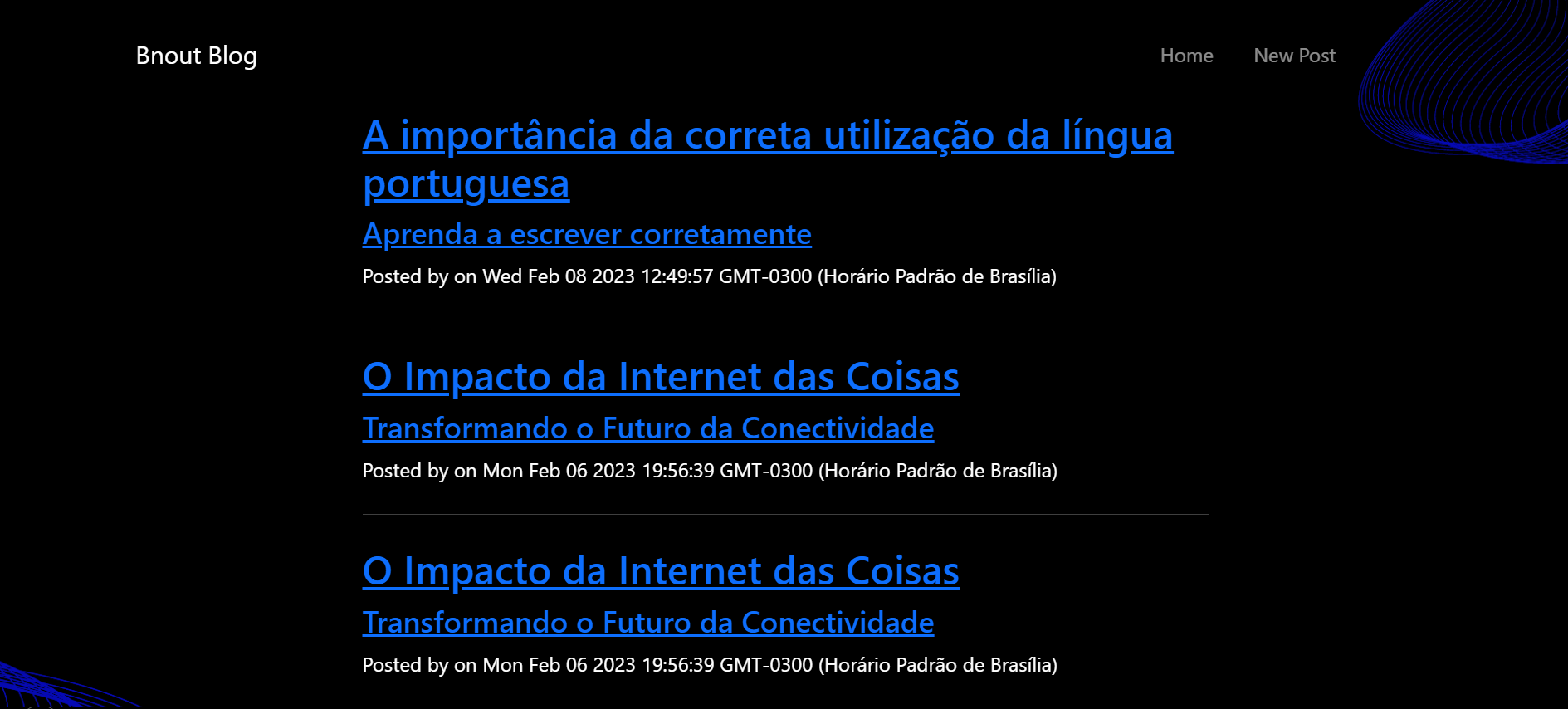 GitHub - ThiagoJv-pro/Blog: Uma aplicação de blog que utiliza o modelo ...