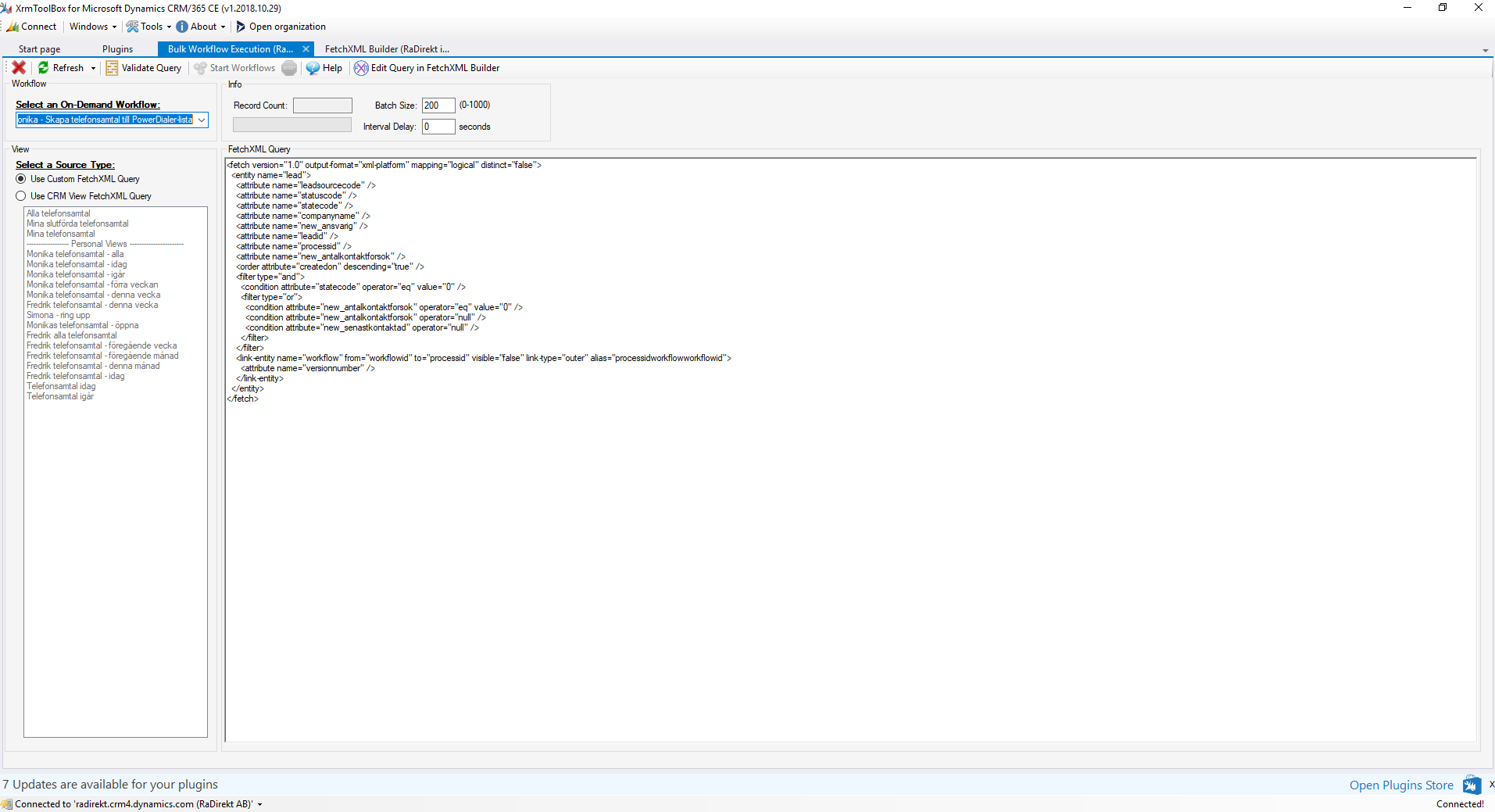 Create phonecalls in bulk and assign them to leads · Issue #12 · andypopkin/XrmToolBox---Bulk ...