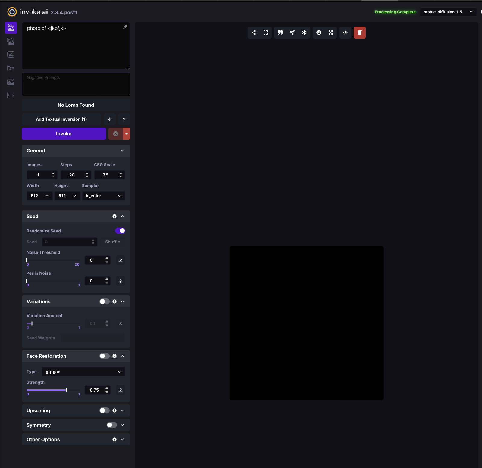 [bug]: textual inversion produce black images · Issue #3279 · invoke-ai/InvokeAI · GitHub