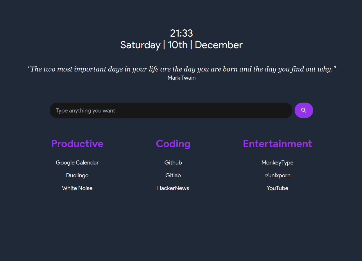 GitHub - jacsonikowy/HomepageReact: Startpage written in ReactJS