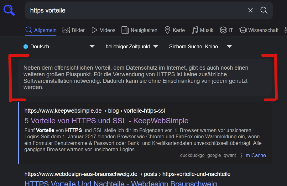 Show source for the short definition/explainer below the search bar · Issue #2236 · searxng ...