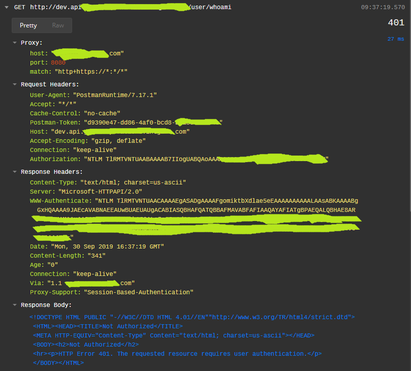 Ntlm Authentication Suddenly Stopped Working · Issue 7381 · Postmanlabs Postman App Support