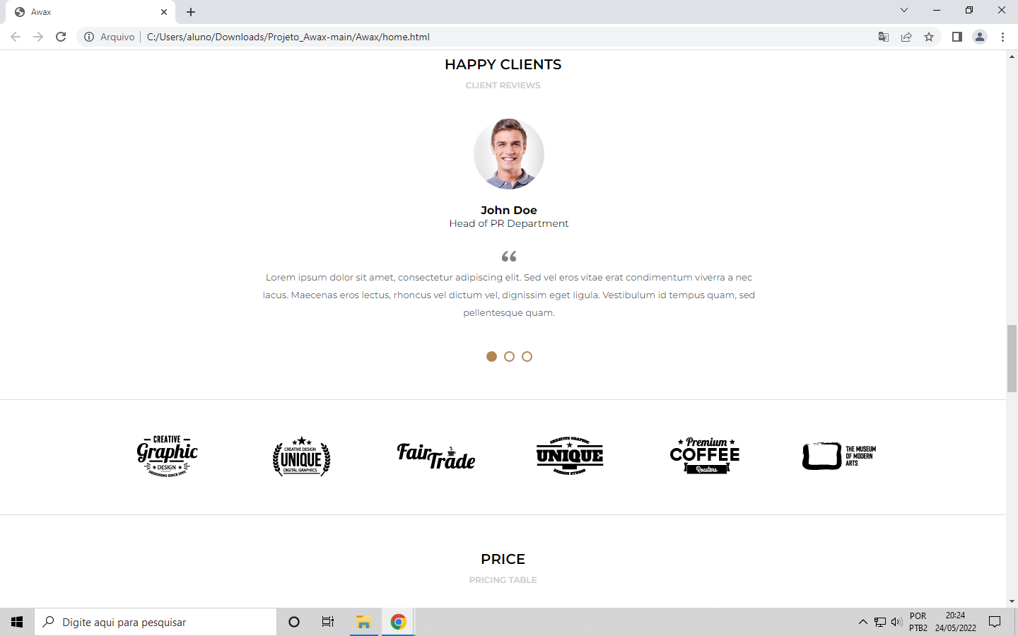 GitHub - bigollll/Projeto_Awax: Html/CSS